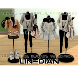 LIN-DIAN_Mannequin Clothes Decor Part.2 Set - The Sims 4 Build / Buy ...