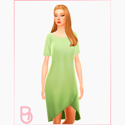 Woman Dress - Sarah - Version 1 - The Sims 4 Create a Sim - CurseForge