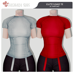Sculpted Elegance Tee - The Sims 4 Create a Sim - CurseForge