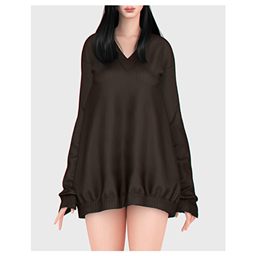 V-Neck Knit Dress - The Sims 4 Create a Sim - CurseForge