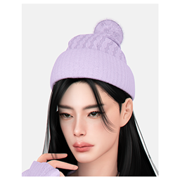 Pom Knit Beanie - The Sims 4 Create a Sim - CurseForge