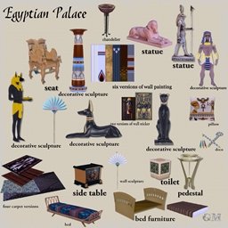 Egyptian palace set(ONLY CC) - The Sims 4 Build / Buy - CurseForge