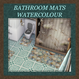 Download Watercolour Beach Bath Mats - The Sims 4 Mods - CurseForge