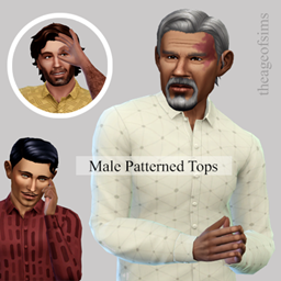 Male Patterned Tops - Gallery - The Sims 4 Create a Sim - CurseForge