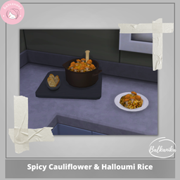 Spicy Cauliflower & Halloumi Rice - The Sims 4 Mods - CurseForge
