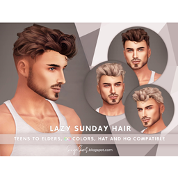 SONYASIMS - LAZY SUNDAY HAIR - The Sims 4 Create a Sim - CurseForge