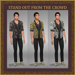 Stand Out from the Crowd - AM Suit Jacket and Shoes - The Sims 4 Create ...