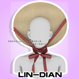 LIN-DIAN_Vintage Ribbon Neck Shaped Hat - The Sims 4 Create a Sim ...