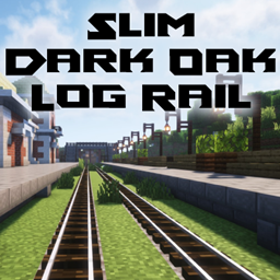 Slim Dark Oak Log Rails (3d models) - Minecraft Resource Packs - CurseForge