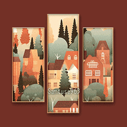 HQ Town Landscape Triptych #2 Extra B Samtuse963 - The Sims 4 Build ...