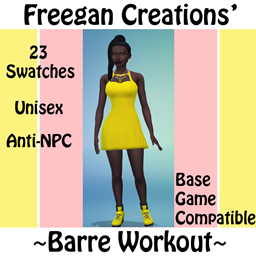 FC-BarreWorkout-Between the Net Tennis Dress - The Sims 4 Create a Sim ...