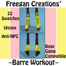 FC-BarreWorkout-Gym Shoes 5 - The Sims 4 Create a Sim - CurseForge
