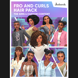 Fro and Curls Hair Pack - The Sims 4 Create a Sim - CurseForge