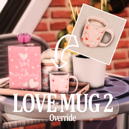 LOVE Mug (RED version) - The Sims 4 Mods - CurseForge