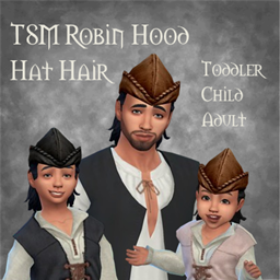 TSM Robin Hood Hat Hair - Gallery - The Sims 4 Create a Sim - CurseForge
