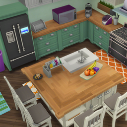 Parenthood Counters & Fridge Recolor with Butcher Block - Gallery - The ...