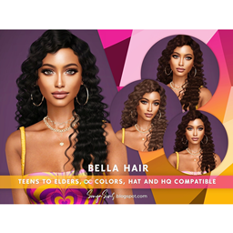 SONYASIMS - BELLA HAIR - Files - The Sims 4 Create a Sim - CurseForge