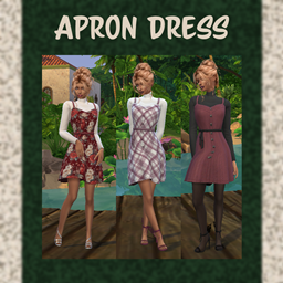 Apron Dress - The Sims 4 Create a Sim - CurseForge