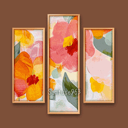HQ Impressionist Flower Triptych #2 Samtuse963 - The Sims 4 Build / Buy - CurseForge