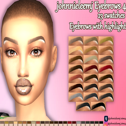 johnnieleemj Eyebrows 4 - The Sims 4 Create a Sim - CurseForge