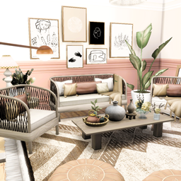 Boho Blush Livingroom - The Sims 4 Rooms / Lots - CurseForge