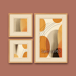 HQ Abstract Modern Painting 3 Piece Set #2 Samtuse963 - Files - The Sims 4 Build / Buy - CurseForge