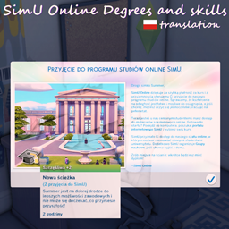 Install SimU Online Degrees and Skills by midnitetech - Polish translation only - The Sims 4 ...