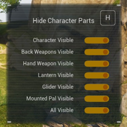 Hide Character Parts - Palworld Blueprint Code Mods - CurseForge