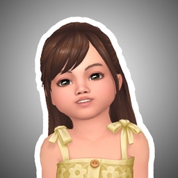 Natalie Hairstyle for Toddlers - The Sims 4 Create a Sim - CurseForge