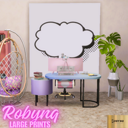 Robynq Large Prints RL022 - Compatible for Basegame - The Sims 4 Build ...