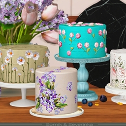 Elegant Cakes with Flowers by Somik_Severinka Spanish translation ...
