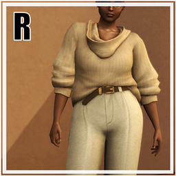 Download Mellow V - Gène Sweater & with Pants Set (Feminine) - The Sims ...
