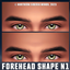 Forehead Shape №1 - The Sims 4 Create a Sim - CurseForge