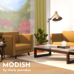 MODISH - living room set - by charly pancakes - The Sims 4 Build / Buy - CurseForge