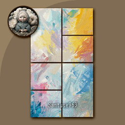 HQ Abstract Modern Collage Painting #3 Sellable Samtuse963 - Gallery - The Sims 4 Build / Buy ...