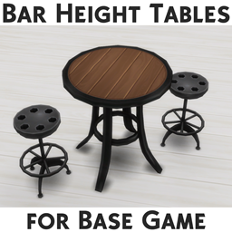 Bar Height Tables for Base Game - The Sims 4 Build / Buy - CurseForge