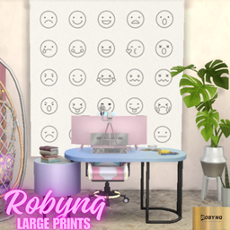 Robynq Large Prints RL63 - Compatible for Basegame - The Sims 4 Build ...
