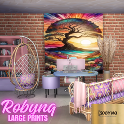 Robynq Large Prints RL095 - Compatible for Basegame - Files - The Sims ...