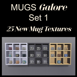 Mugs Galore Set 1 - Clutter - The Sims 4 Build / Buy - CurseForge