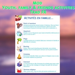 Mod Youth, Family, and Friends Activities - Trad FR - Files - The Sims ...