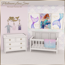 Mermaid Nursery Set - Files - The Sims 4 Build / Buy - CurseForge