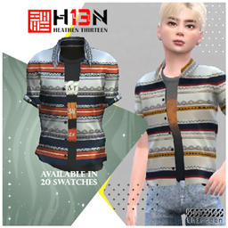 Striped Shirt with Tee - Children - The Sims 4 Create a Sim - CurseForge