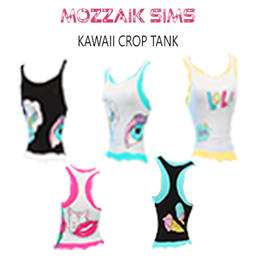 Kawaii Crop Tank - The Sims 4 Create a Sim - CurseForge