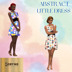 Abstract little dress - The Sims 4 Create a Sim - CurseForge