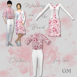 Walking on the Beach Clothes for two - The Sims 4 Create a Sim - CurseForge