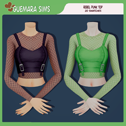 Rebel Punk Top - The Sims 4 Create a Sim - CurseForge