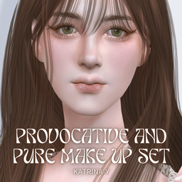 Download [KAT]provocative and pure make up set - The Sims 4 Mods ...