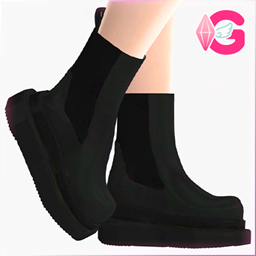 Download Women's Platform Leather Chelsea Boots - The Sims 4 Mods ...