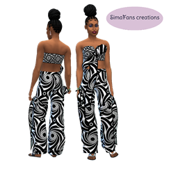 Abstract style outfit with bows by SimaFans - SimaFansArts ...