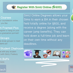 SimU Online Degrees | Polish Translation - The Sims 4 Translations ...